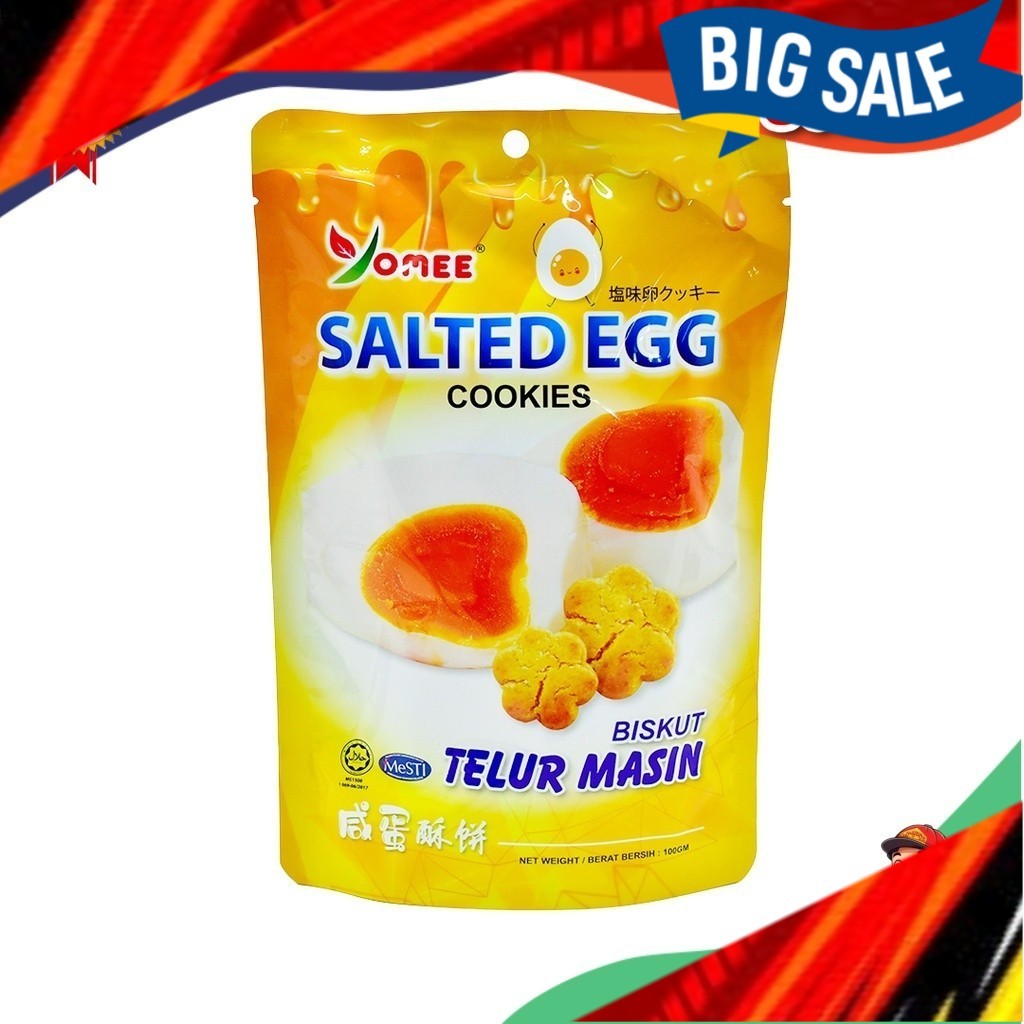 (HALAL) Biskut Telur Masin, Salted Egg Flavour Cookies 100g | Shopee ...