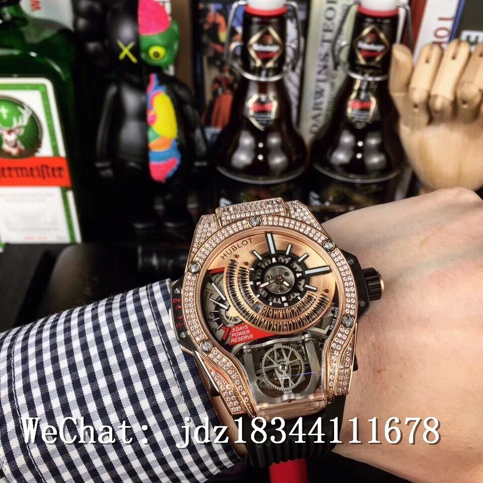 H.UB Warcraft MP series 909.NX.1120.RX.1704 polished metal case ...