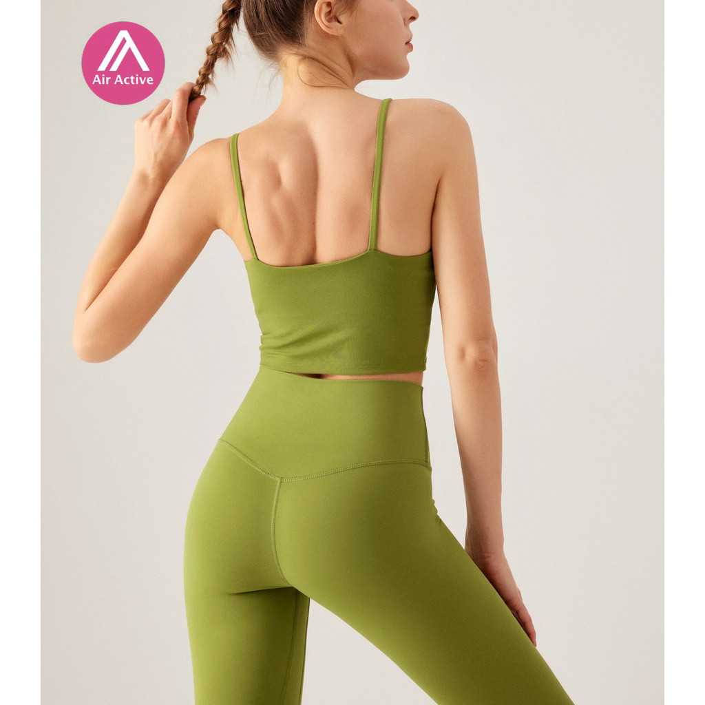 AirActive MotionFlow Bra Padded Sports Bra Lightweight Breathable Adjustable Straps Slim Fit ...