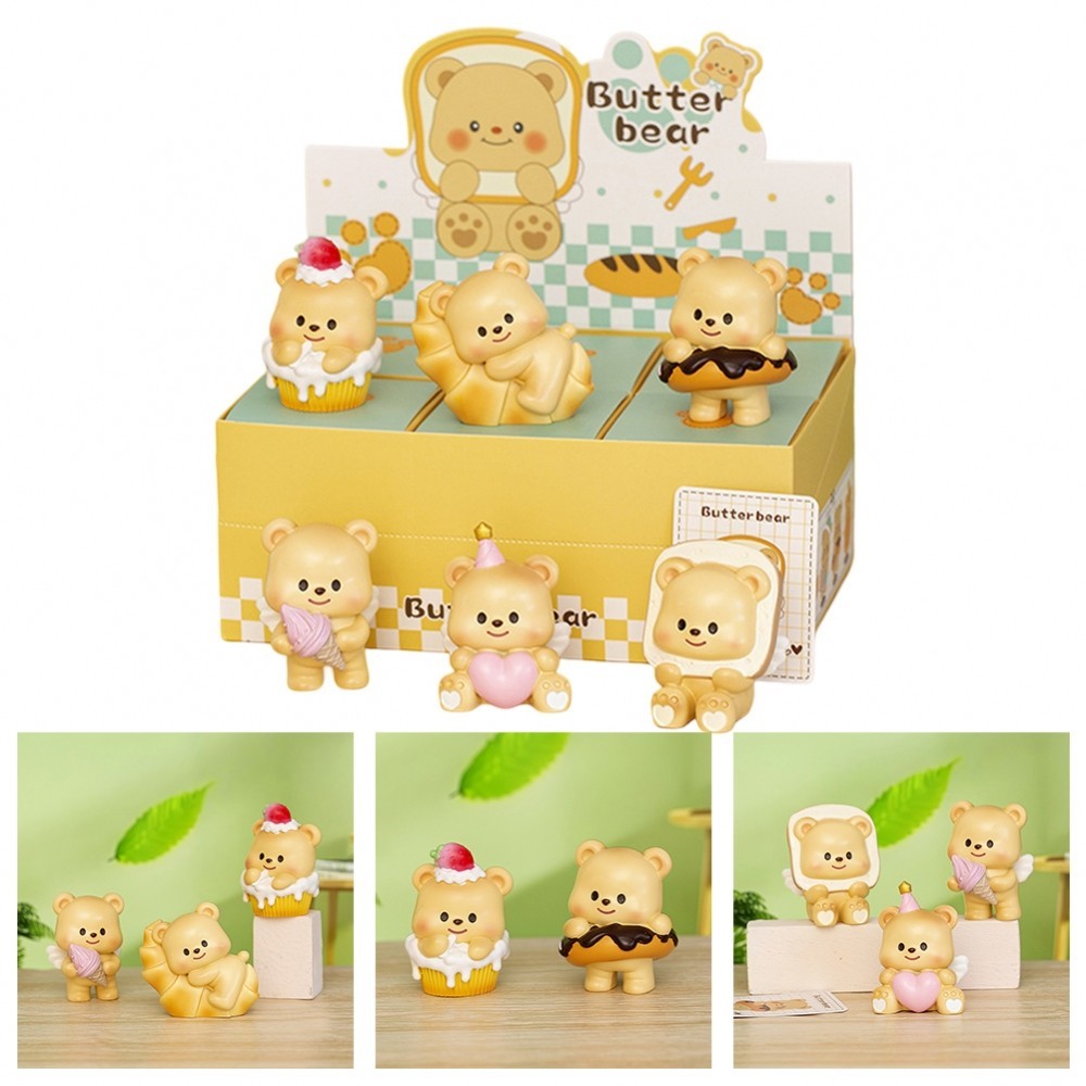 Butter Bear Blind Box Variety Pack Adorable Resin Crafts for Collectors ...