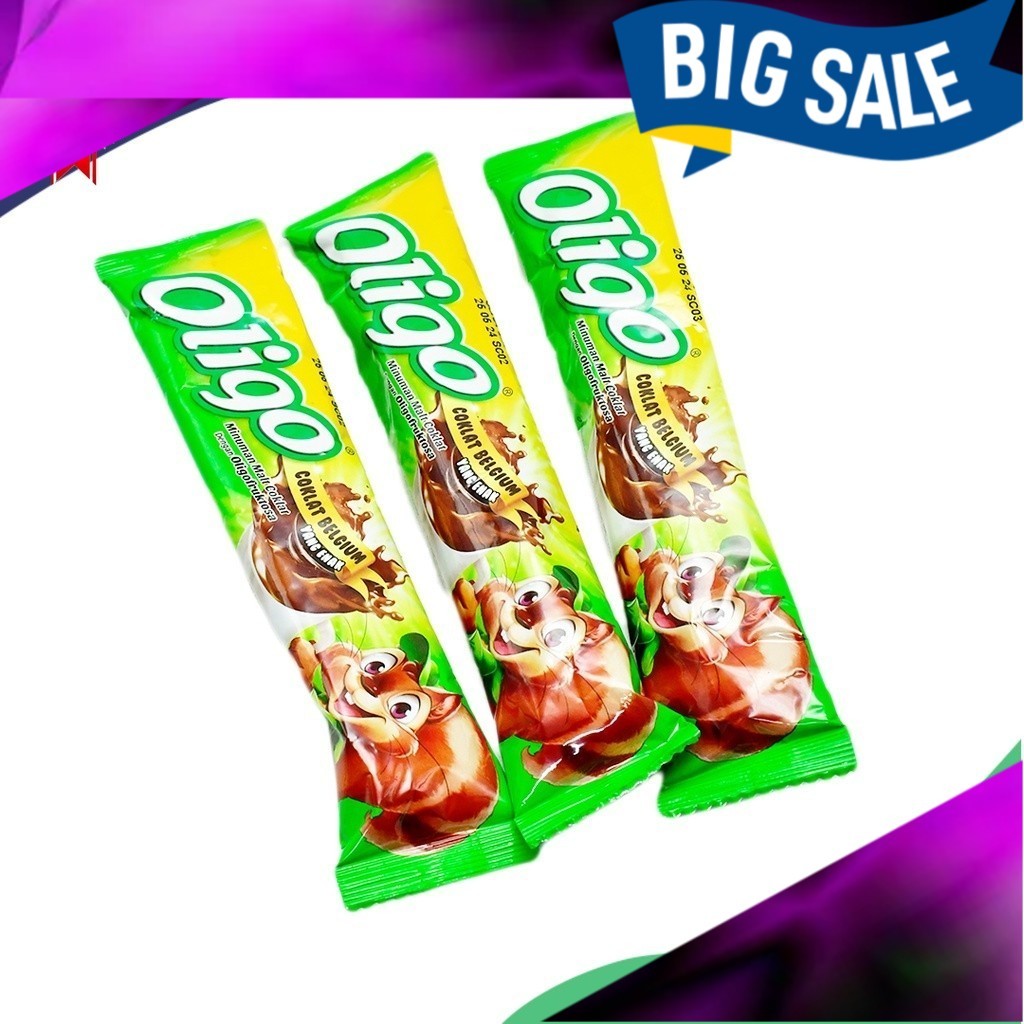 (3pcs) Serbuk Minuman Coklat 3 Dalam 1 Oligo Choco Malt Calcium Drinks ...