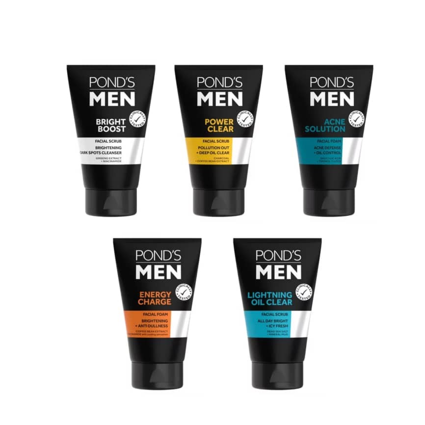 Ponds MEN Facial Wash Foam Scrub 100G | Shopee Malaysia