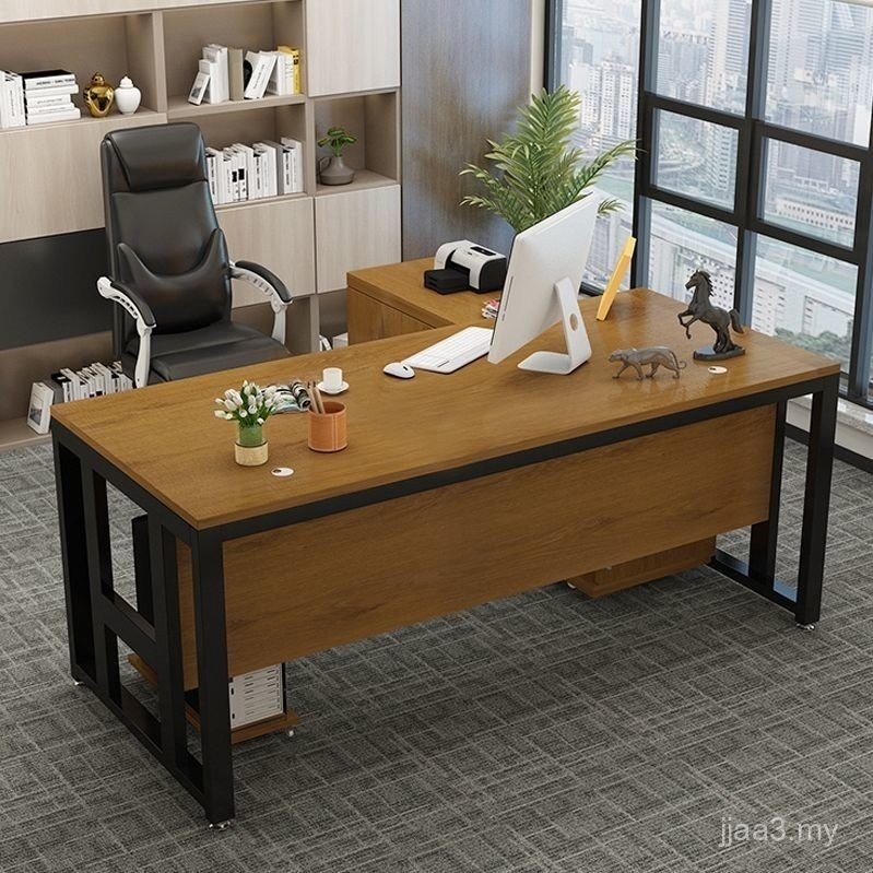 Single Desk Chair Combination Simple Modern Computer Desktop Desk with ...