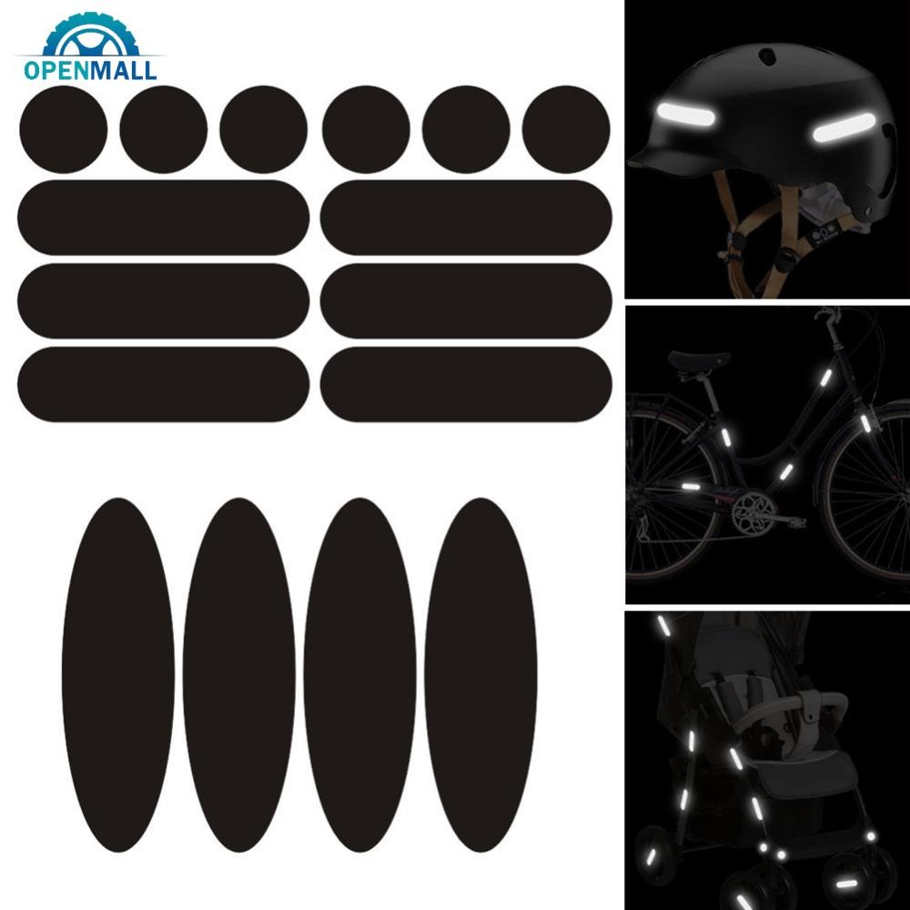OPENMALL Motorcycle Invisible Black Reflective Stickers Simple And ...