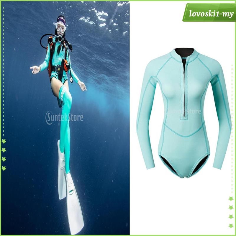[LovoskibcMY] Women Wetsuit Short Front Zip Wet Suit Compression ...
