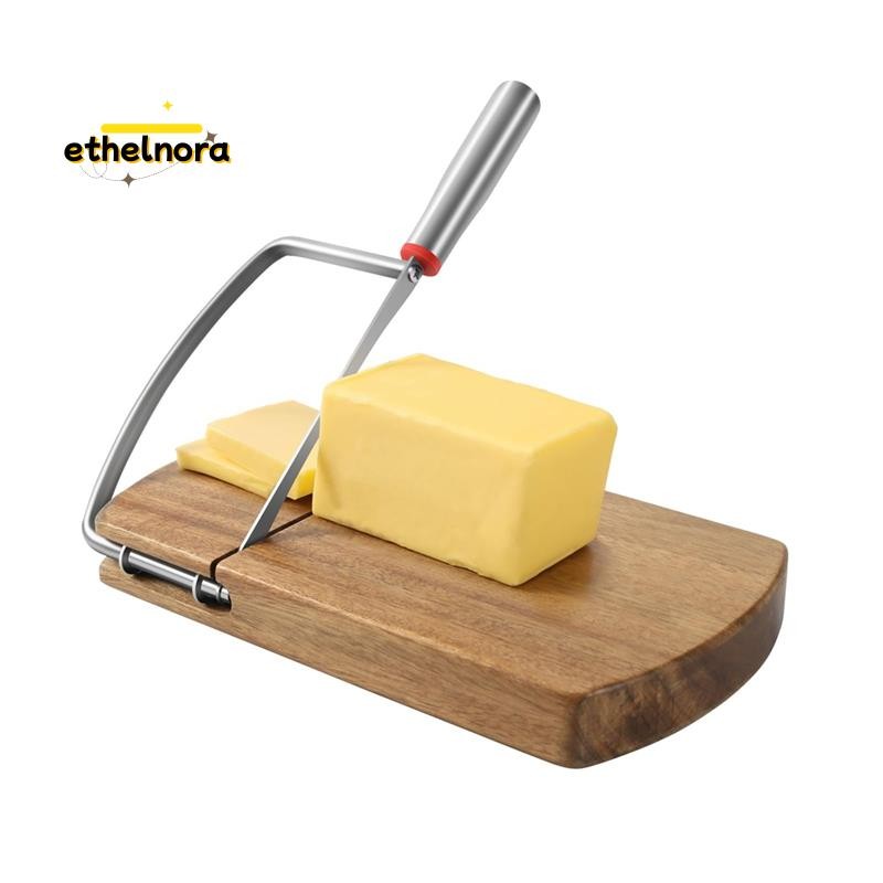 Multipurpose Cheese Slicer Cutter, Wood Cheese Slicers Board with Blade ...