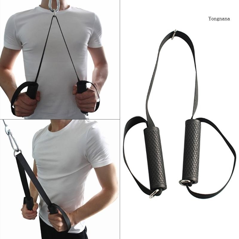 【CH*】 Ergonomic Triceps Rope Pull Down Rope with Anti-Slippery Rubber ...