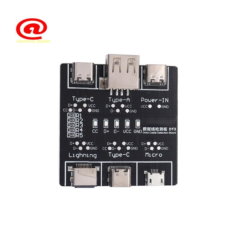 Dt3 Data Cable Detection Board Usb Cable Tester For Ios Android Type C Short Circuit On Off
