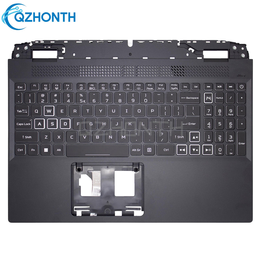 New Palmrest w/ Backlit Keyboard White Keys For Acer Nitro 5 AN515-58 ...