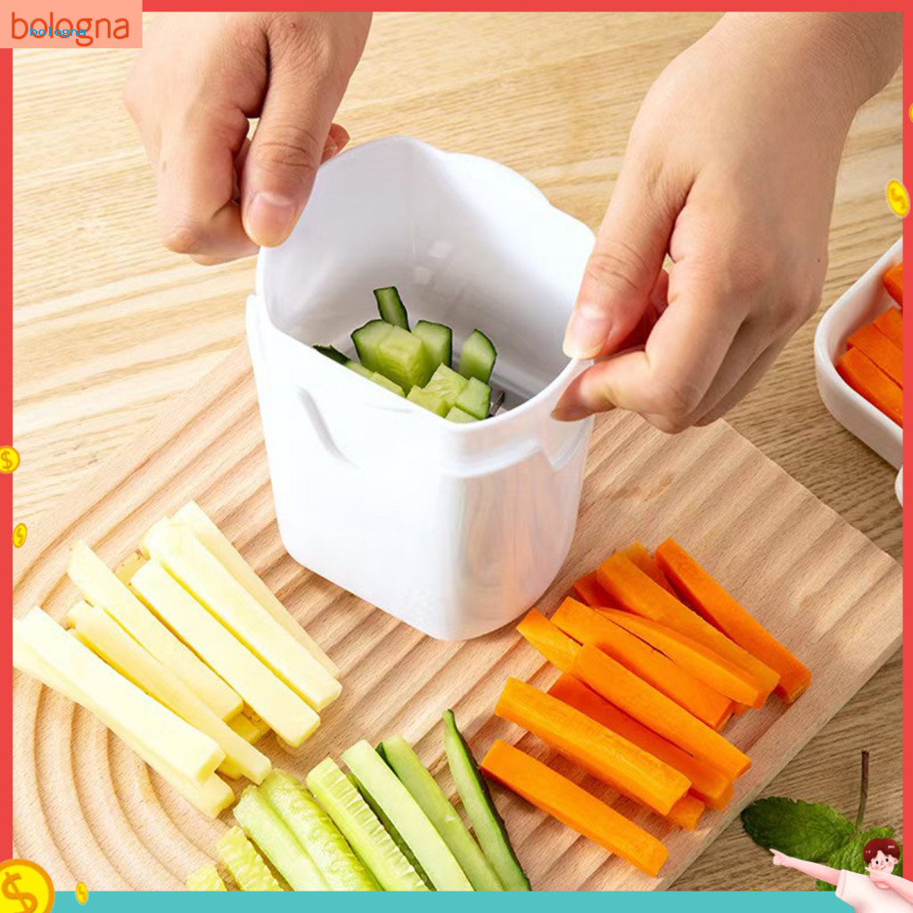 {bologna} French Fries Fruits Slicers Stainless Steel Chips Cutter ...