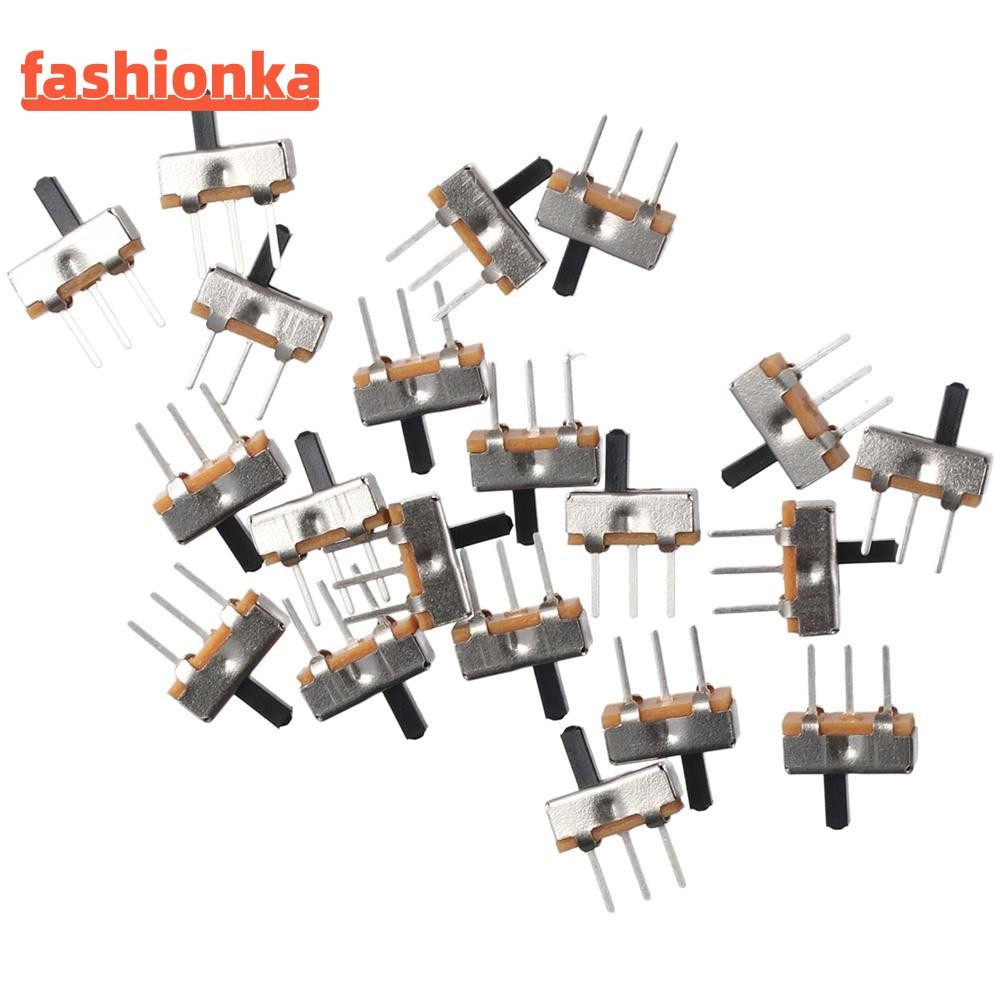 FASHIONKA 20pcs Micro Slide Switch, 2 Position 4mm Toggle Toggle Switch, Miniature 1P2T Vertical ...
