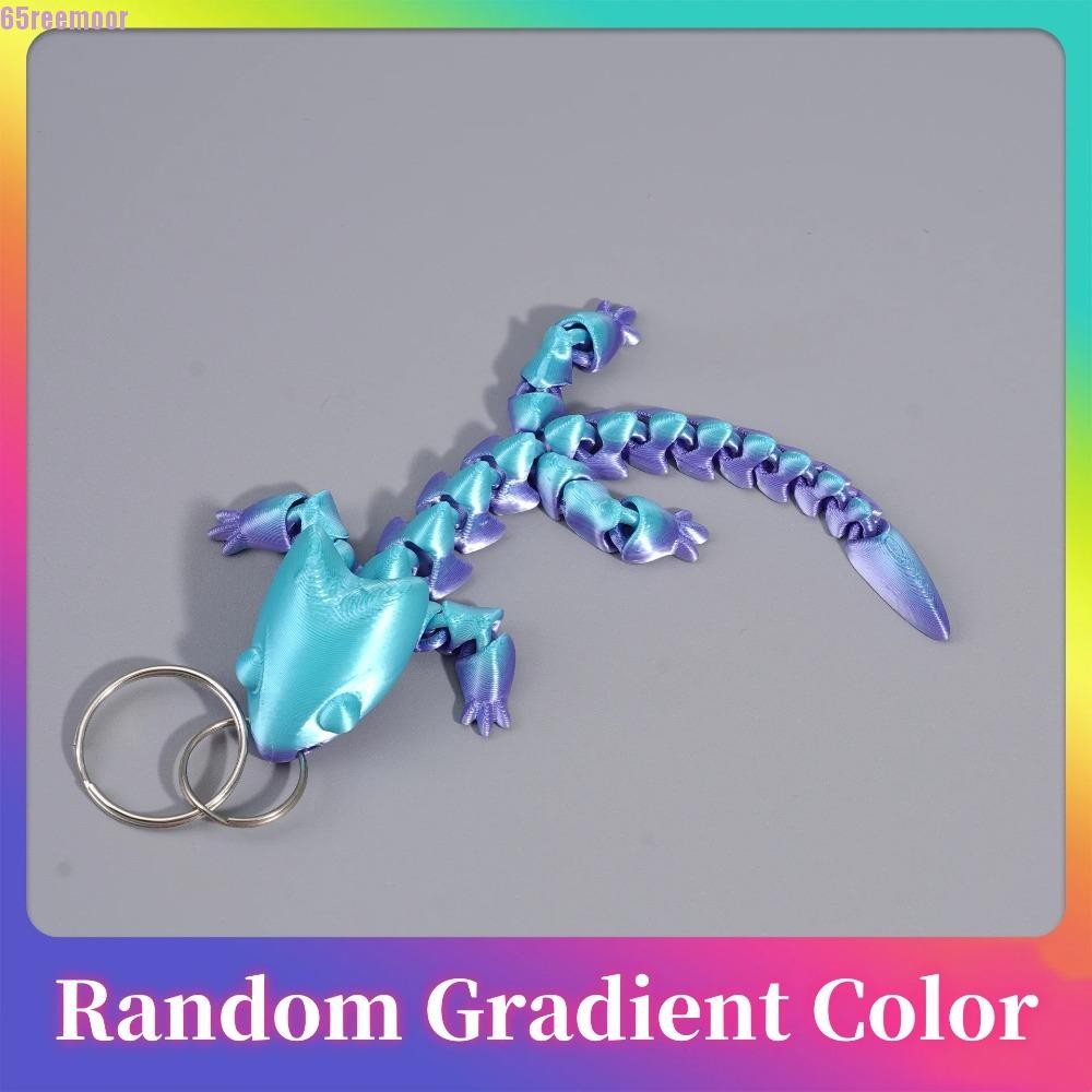 REEMOOR Chinese Dragon Keychain, 3D Printed Fidget Toy Adjustable Body ...