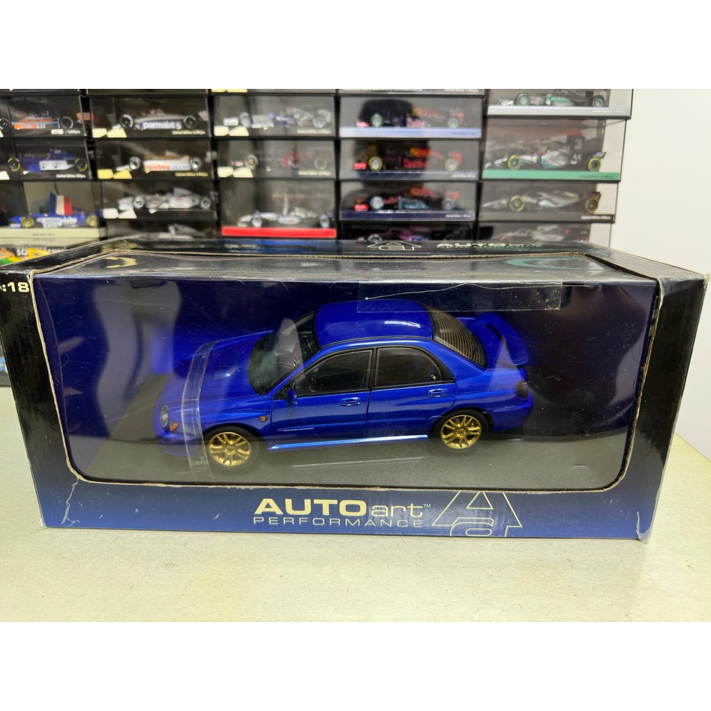 Autoart/ottoya 1/18 Subaru Impreza WRX STi 2001 Car Model Original Packaging, Left Ear Sticks ...