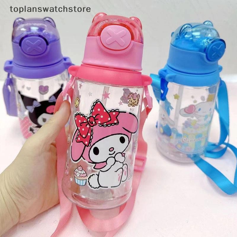 toplan Sanrio Cartoon Summer Sports Water Bottle Kawaii Cinnamoroll ...