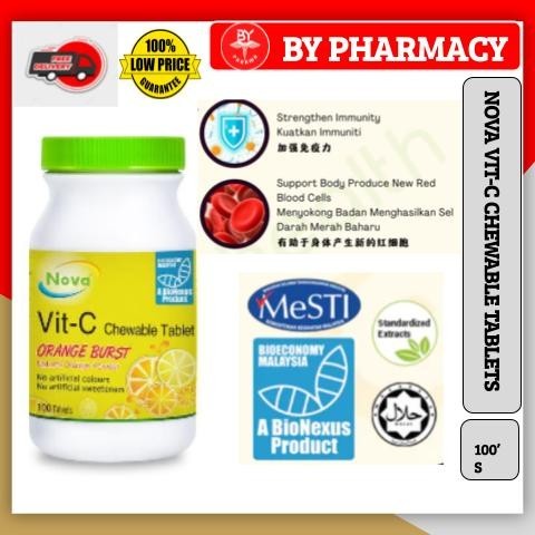 NOVA VIT-C CHEWABLE TABLET 100S (EXP: 2027) | Shopee Malaysia
