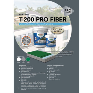 PENTENS T200 Pro Fiber Ultimate Waterproofing Coating 5KG / Roof ...