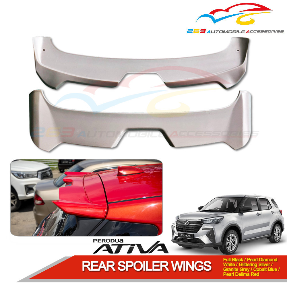 PERODUA ATIVA 2021 - 2023+ REAR SPOILER WINGS GEAR UP STYLE | Shopee ...