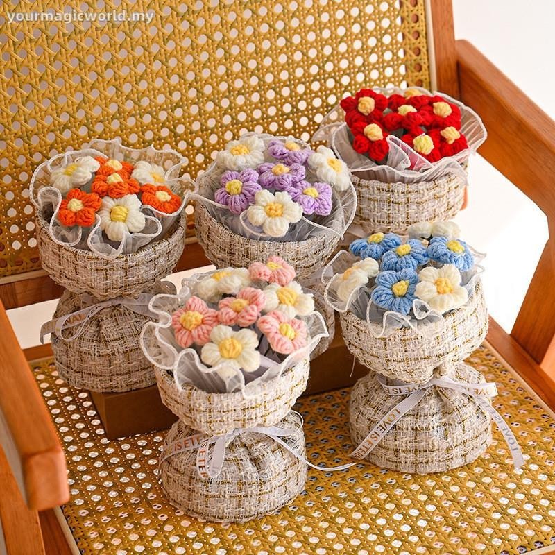 New Mini Knitted Bouquet Mother'S Day/Valentine'S Day/Teacher'S Day ...