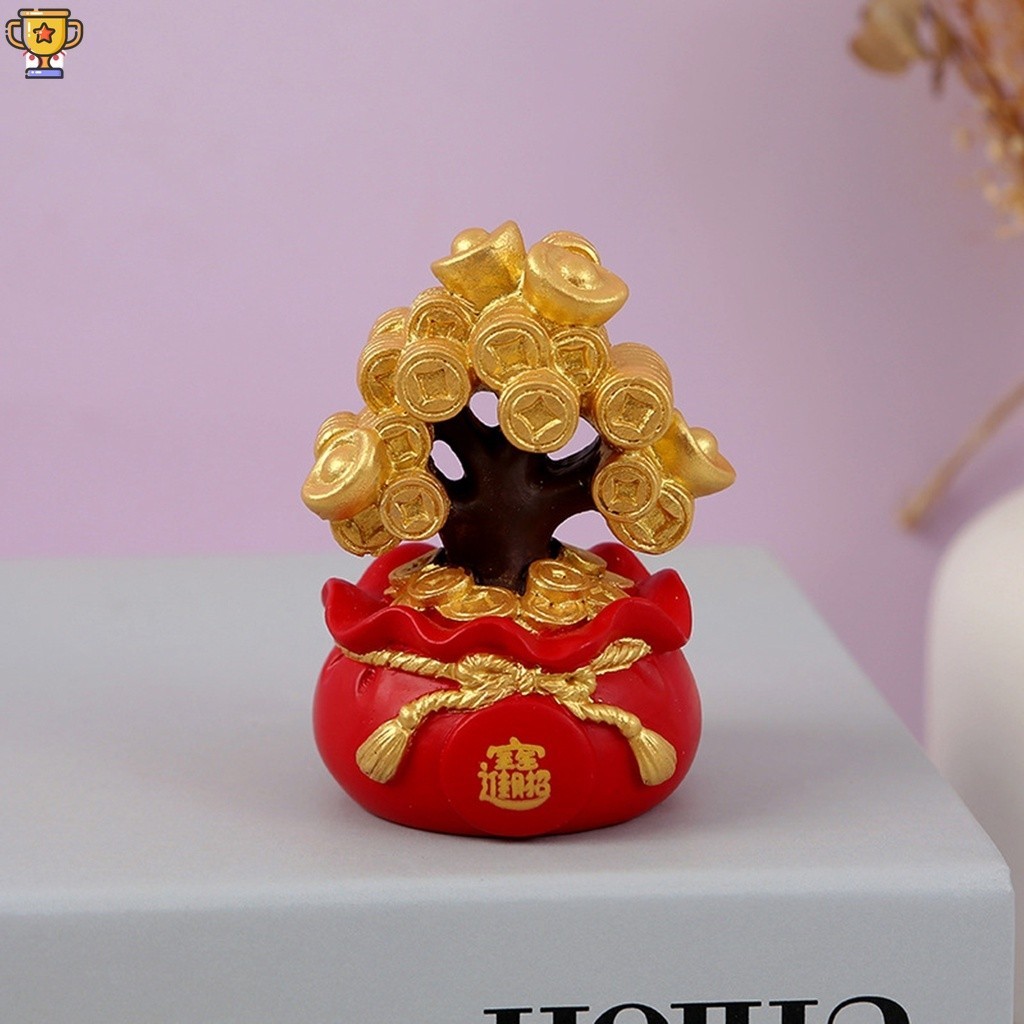 Chinese Citrine Money Tree God Feng Shui Fa Cai Lucky Fortune Miniature ...