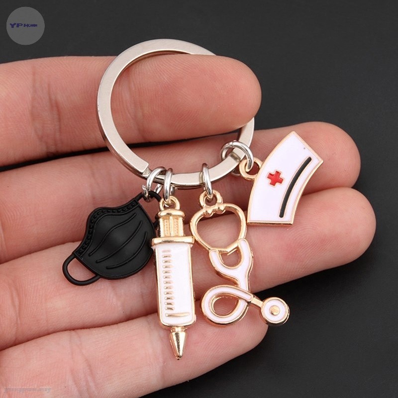 Nurse Pendant Keychain Keychain Hospital Nurse Day Gift Women Charm Key ...