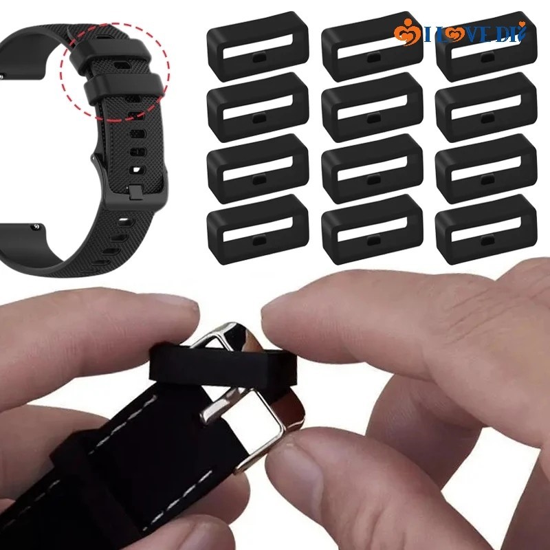 Silicone Replacement Watch Security Holder Retainer Ring Black Rubber ...