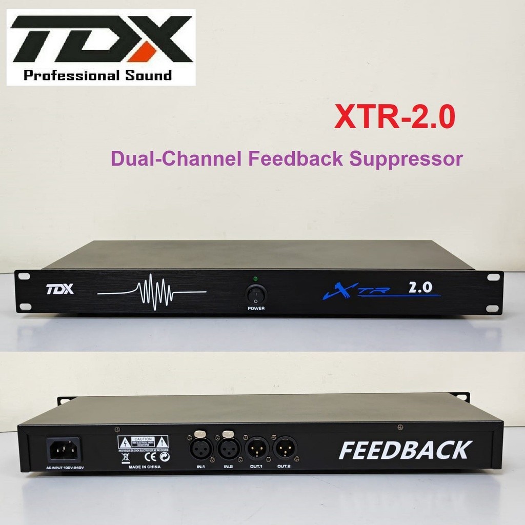 TDX XTR-2.0 Dual-Channel / XTR-4.0 Four- Channel Feedback Suppressor ...