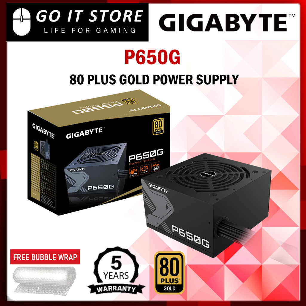 GIGABYTE P650G 650W 80PLUS GOLD POWER SUPPLY (G-P650G) | Shopee Malaysia