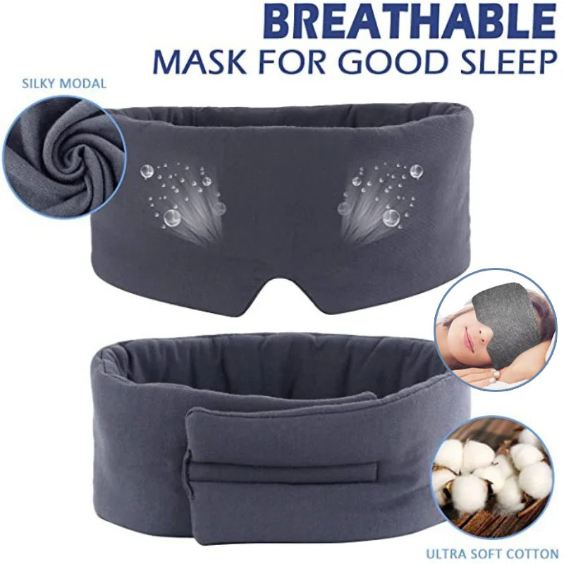 Full Cover Sleeping Eye Mask Portable Travel Eyepatch Rest Eye Cover ...