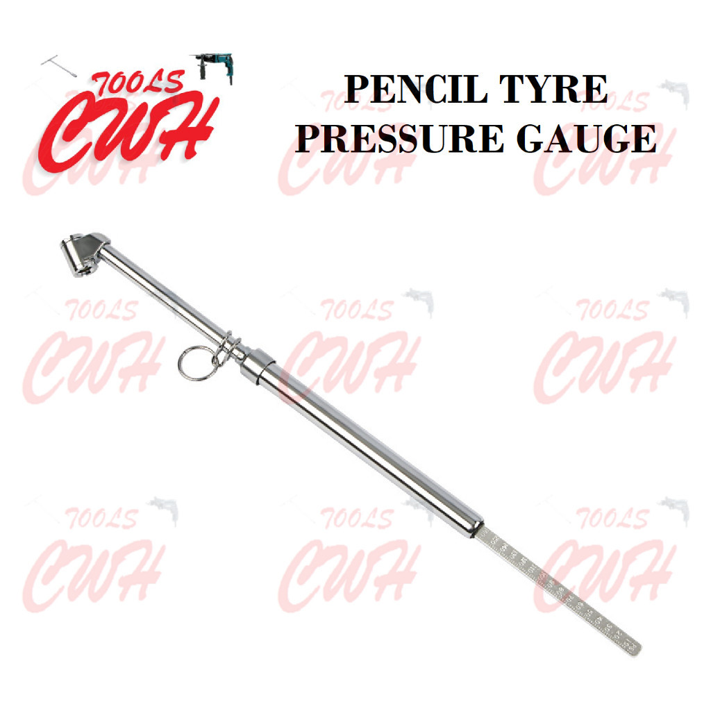 PRC 12" TIRE TYRE PRESSURE GAUGE AIR LEVEL MEASURER MEASUREMENT ...