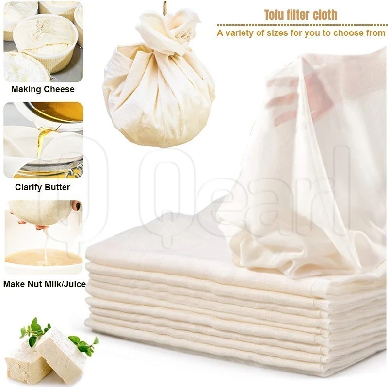 4 Size Cotton Filter Cloth - Tofu Milk Soy Wine Filter Cloth - Muslin ...