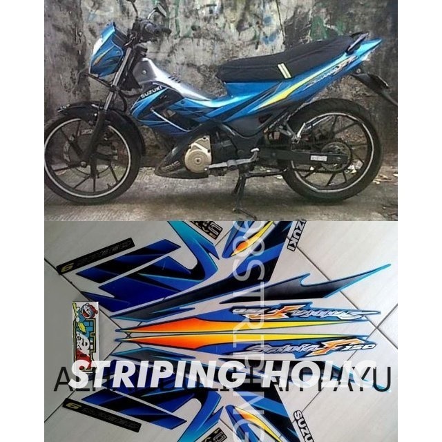 2008 Blue SATRIA FU F150 STRIPING STICKER In 2008 Standard LIS STICKER ...