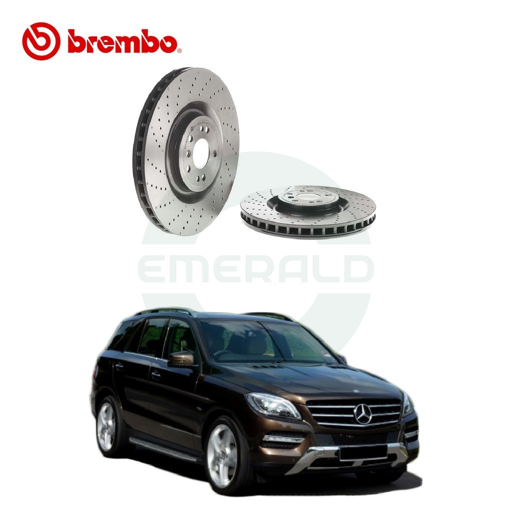 BREMBO Drilled Front Brake Disc (2pcs) For Mercedes Benz ML 350 W166, GLE 350 W166 | Shopee Malaysia