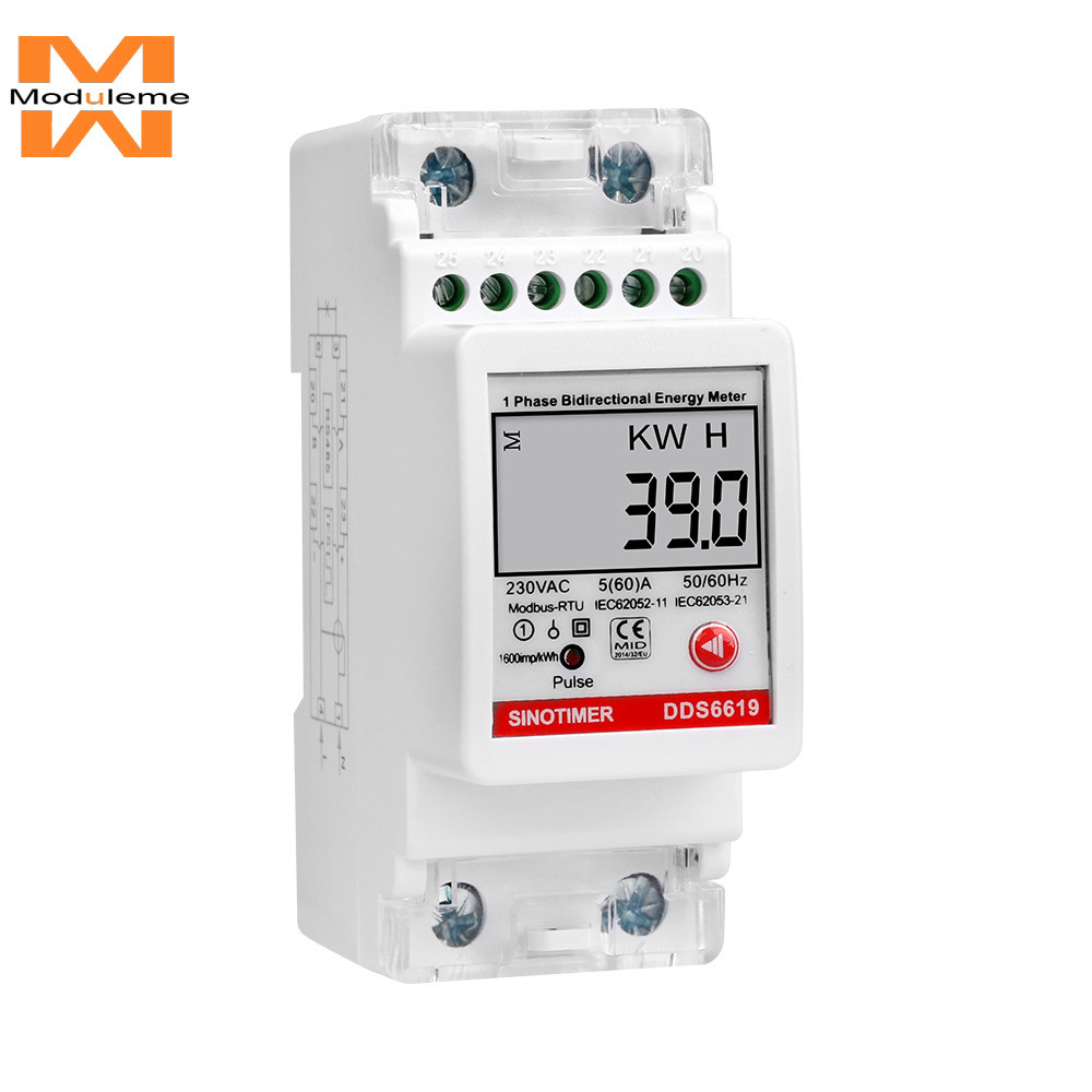 DDS6619-039 DIN-Rail Multifunction Single-Phase Energy Meter 2P with ... DDS6619-039 DIN-Rail Multifunction Single-Phase Energy Meter 2P with ...