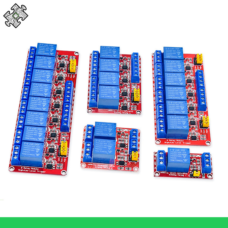 ENGLAB★4/6/8 Channels Relay Module, 5V/12V/24V OPTO, Optocoupler ...