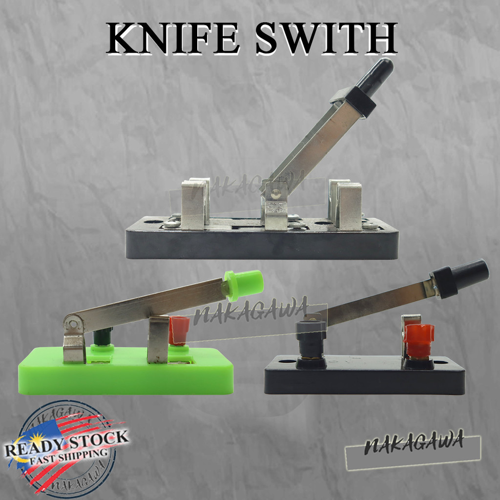FOR STUDENT SCHOOL PROJECT SWITCH PISAU SUIS PISAU KNIFE SWITCH, SINGLE POLE SINGLE THROW SPST ...