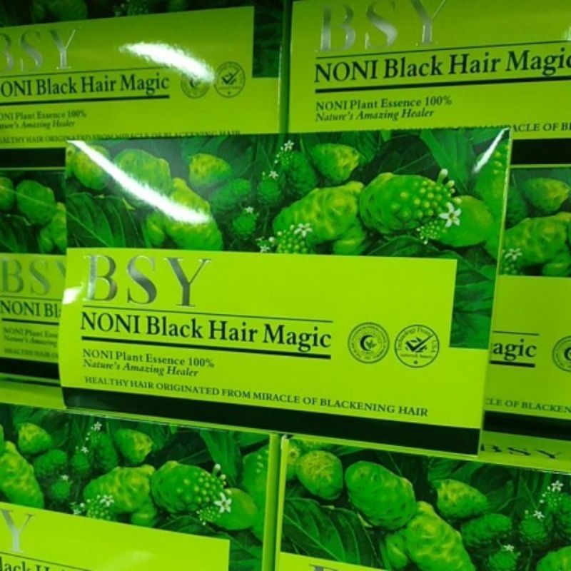 BSY Noni Black Hair Magic (20 KEPING) | Shopee Malaysia