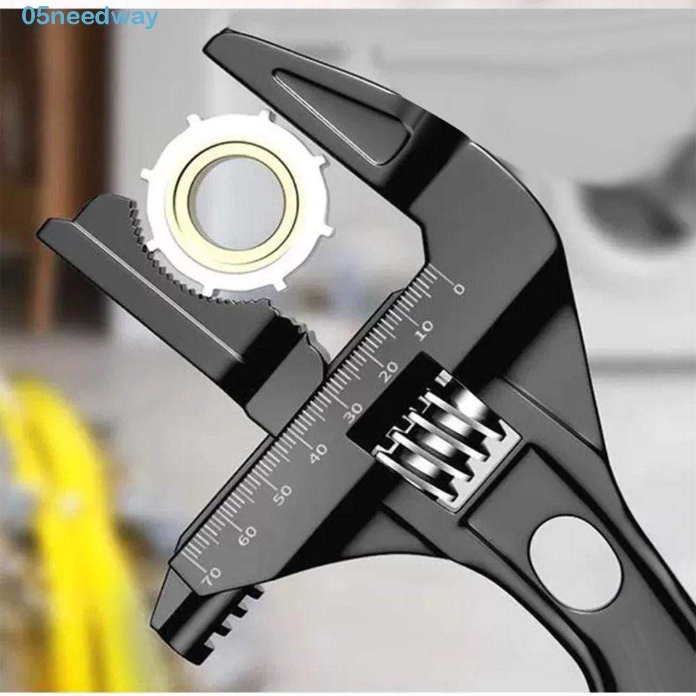 NEEDWAY Adjustable Spanner, Adjustable Large Opening Bathroom Wrench ...