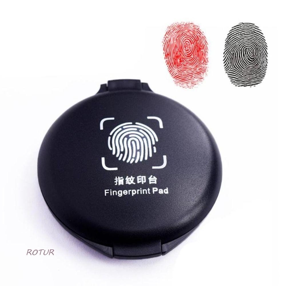 ROTUR Thumbprint Ink Pad Anti-Fake Business For Notary 3 Color Finance ...