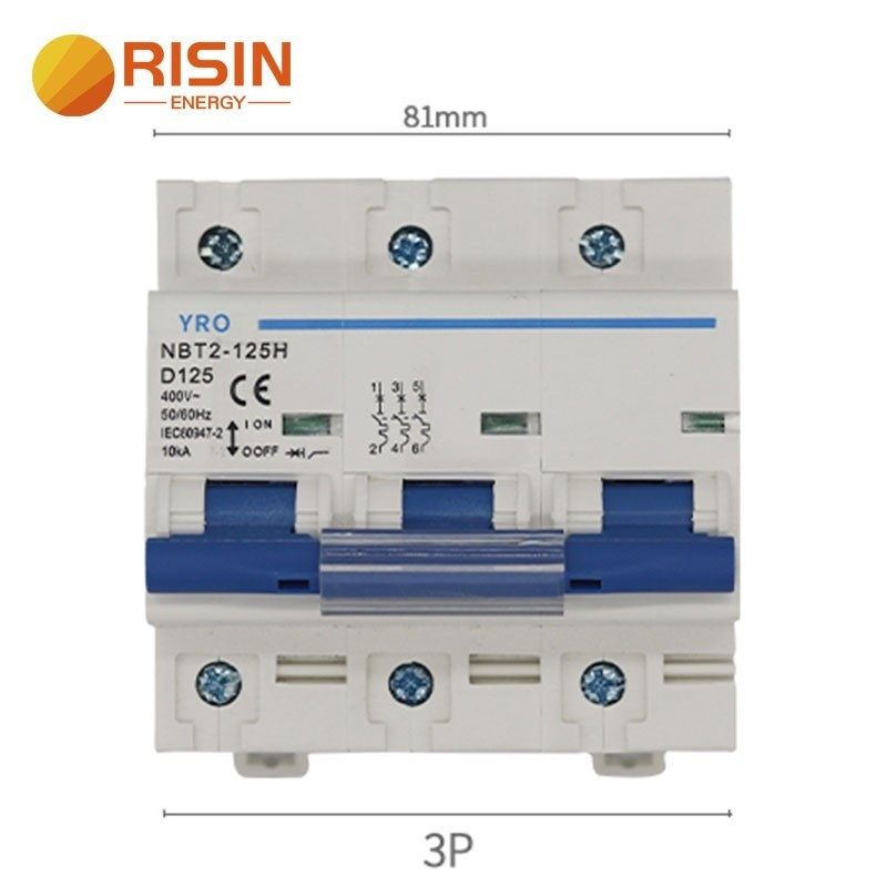 C Type Mini Circuit Breaker Air Switch MCB 1P 80A/100A/125A Miniature 230V AC Single Pole ON-OFF ...