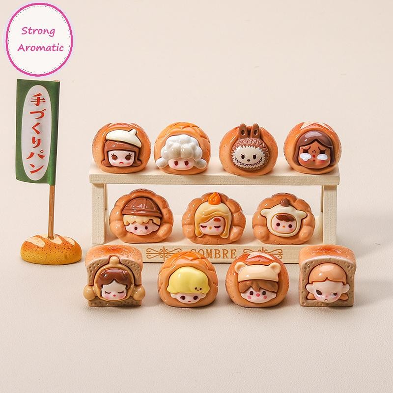 STRO 2Pcs Mini Baked Bread Series Dimoo Skullpanda Pucky Molly Crybaby ...