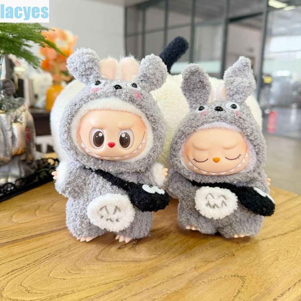 LACYES Labubu Doll's Clothes, Handmade Totoro Sitting Labubu Time Cloth ...