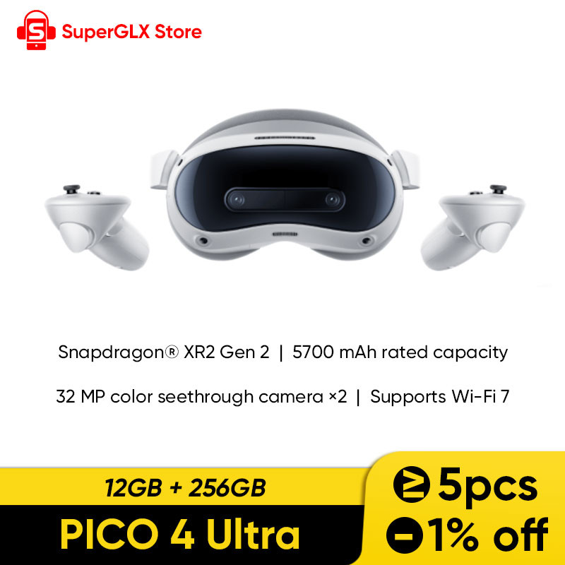 PICO 4 Ultra VR MR Headset 3D Wireless VR Glasses 6DOF Virtual Reality ...
