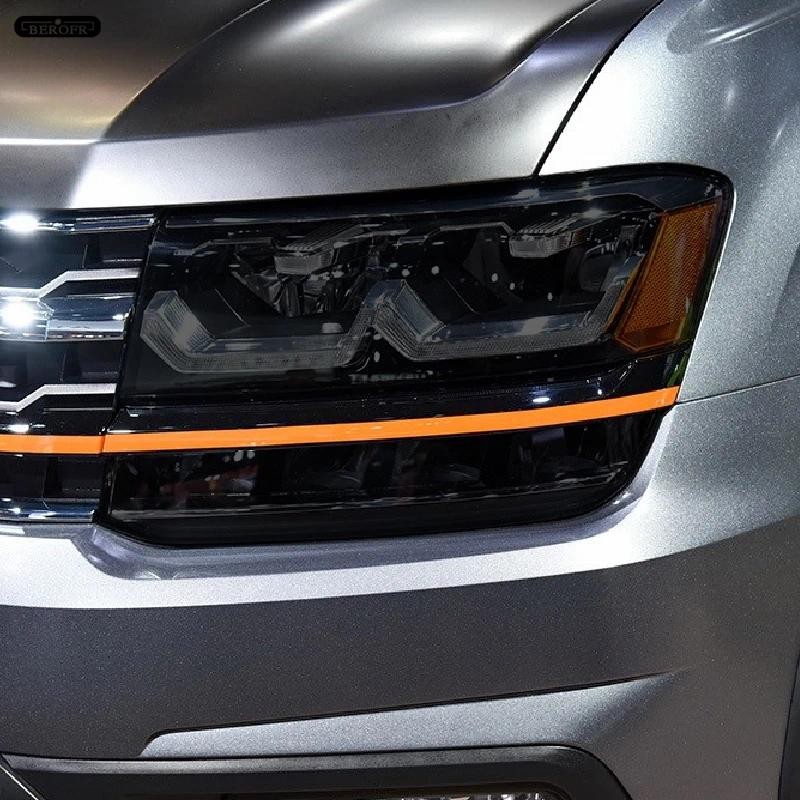 Car Headlight Protective Tint Film Smoke Black Transparent TPU Light ...