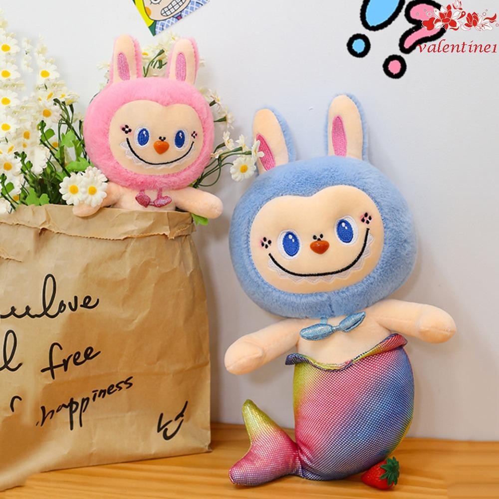 VALENTINE1 Mermaid Labubu Plush Toy, Fish Tail Stuffed Mermaid Labubu ...