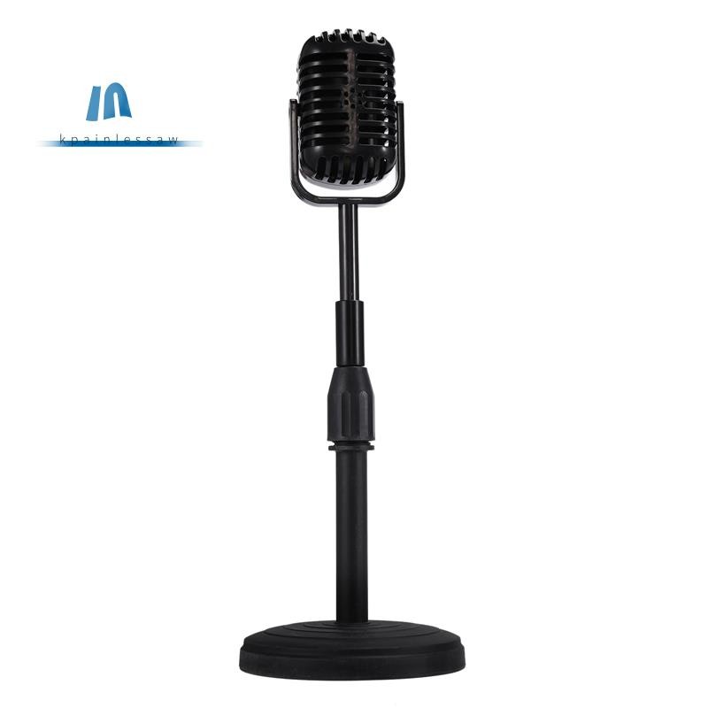 Vintage Desktop Microphone Prop Model with Adjustable Height, Classic ...