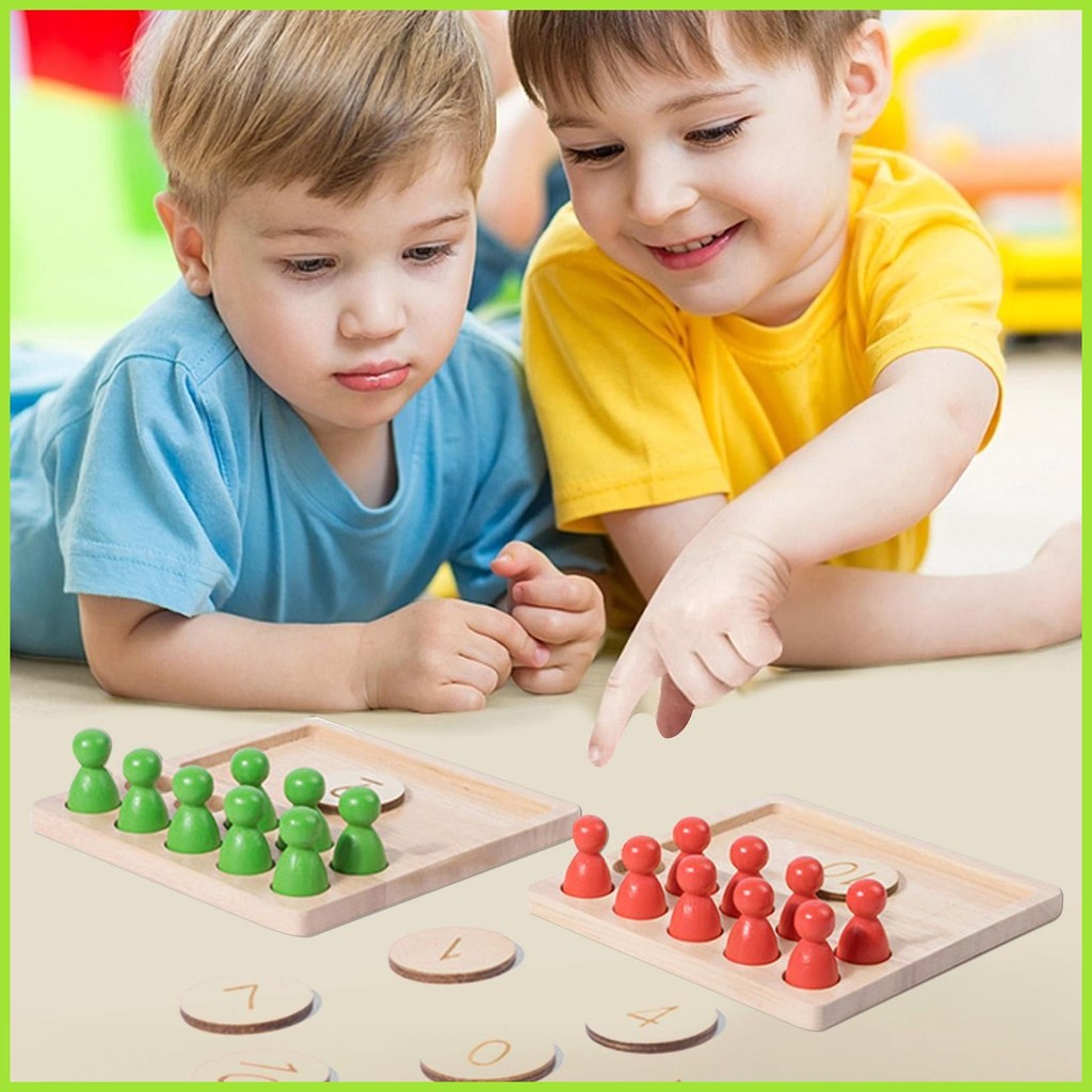 Counting Peg Board Board Game Math Learning Number Counting Block Safe ...