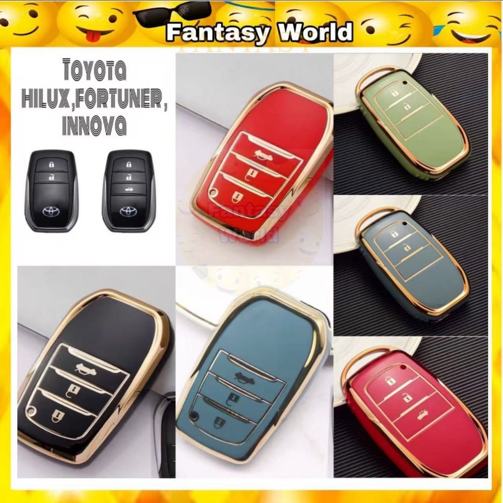 TPU Car Remote Key Case Cover Protect Bag For Toyota Hilux Rogue & Revo ...