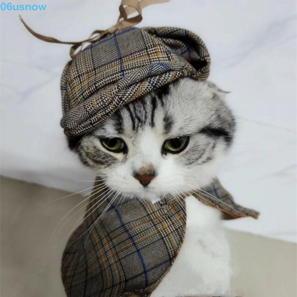 USNOW Pet Sherlock Holmes Cloak, Charming Funny Pet Detective Costume ...