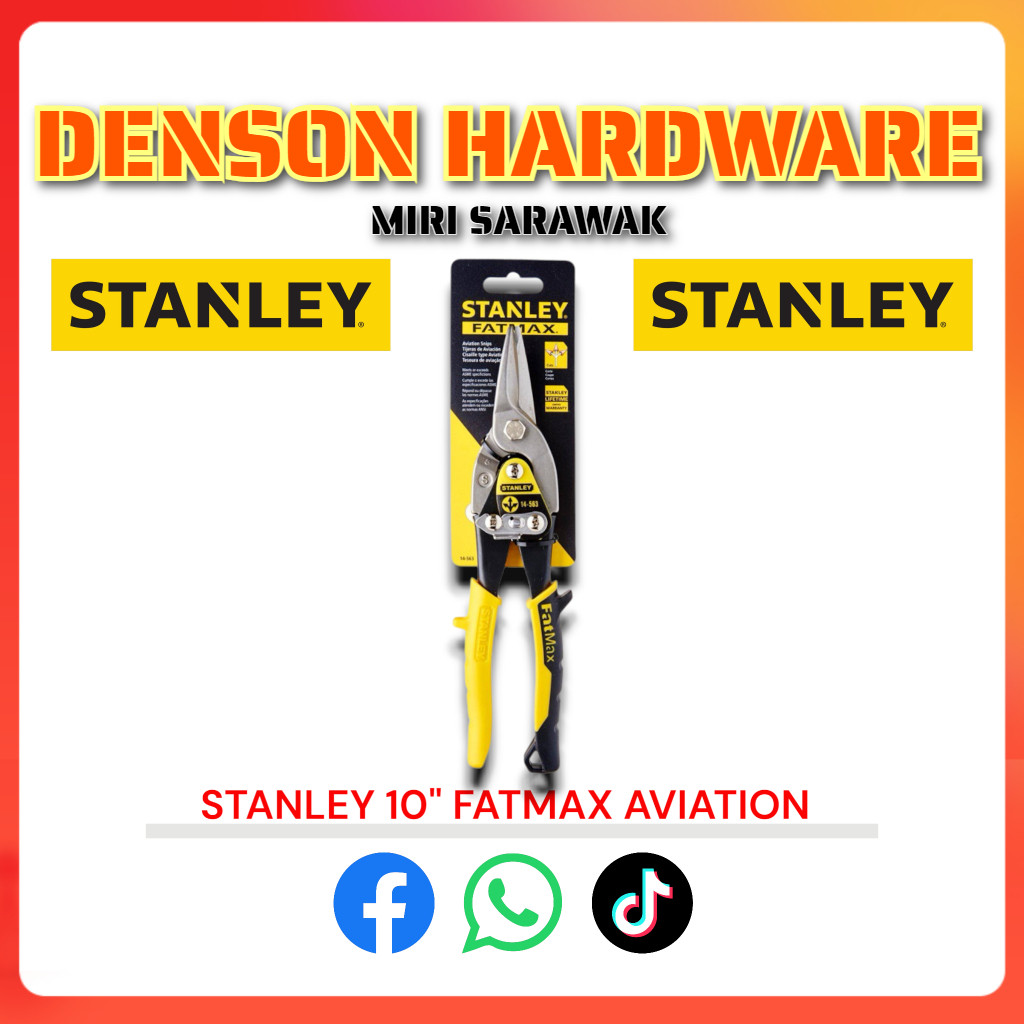 STANLEY Fatmax 14-563 10'' Zinc Cutter Steel Cutter / STANLEY Gunting ...