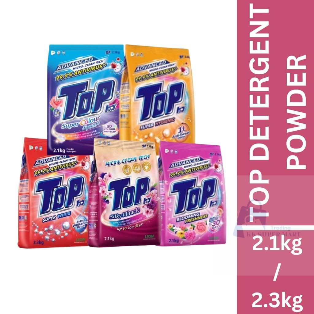 TOP Detergent Powder Laundry (2.1kg) | Shopee Malaysia